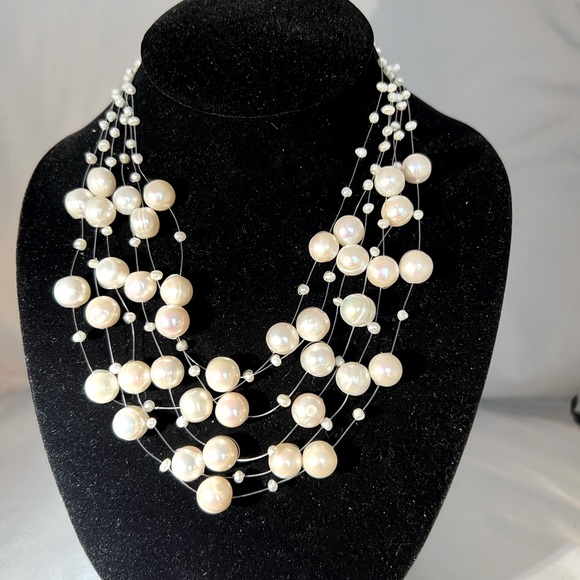 Custom | Jewelry | Pearlesence Coated Beads W Tiny Freshwater Pearls ...